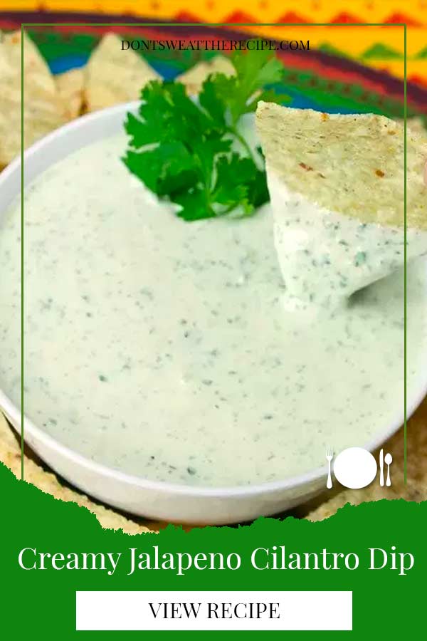 Chuy's Creamy Jalapeno Cilantro Dip - Don't Sweat The Recipe
