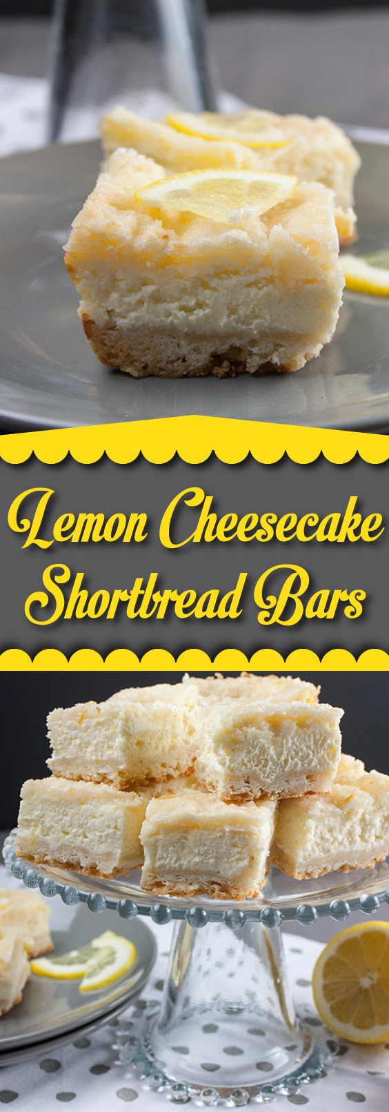 Lemon Cheesecake Shortbread Bars - Don't Sweat The Recipe