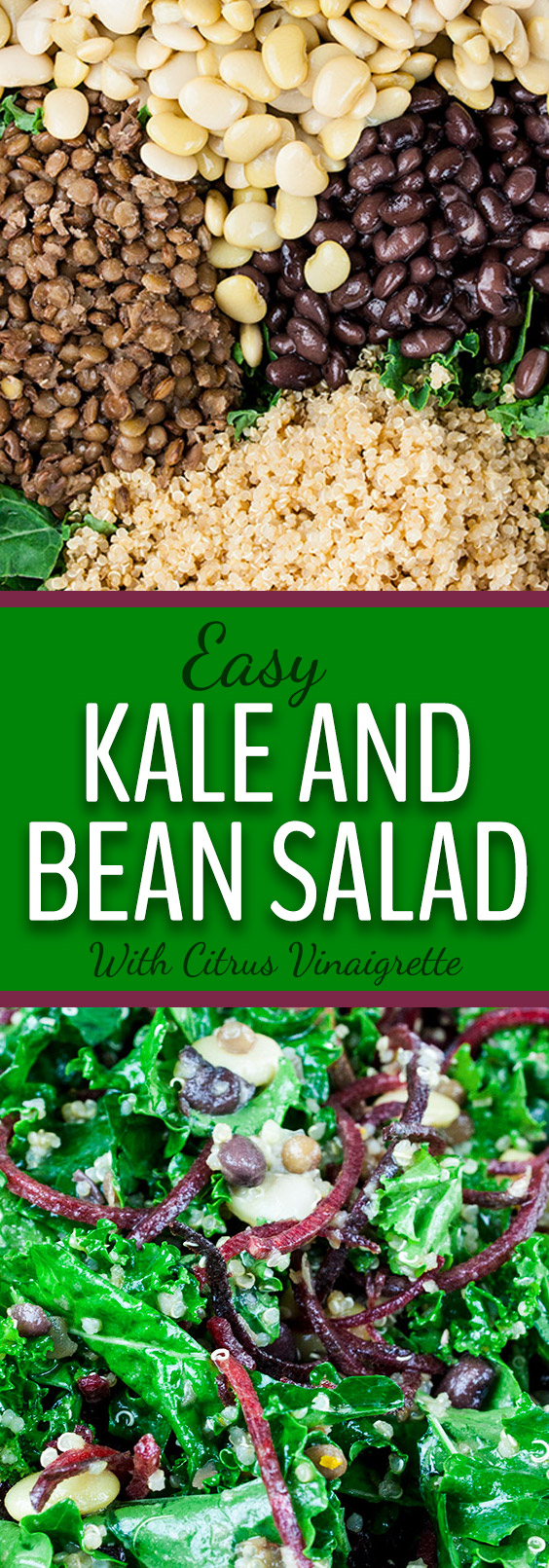 Kale and Bean Salad - Don't Sweat The Recipe