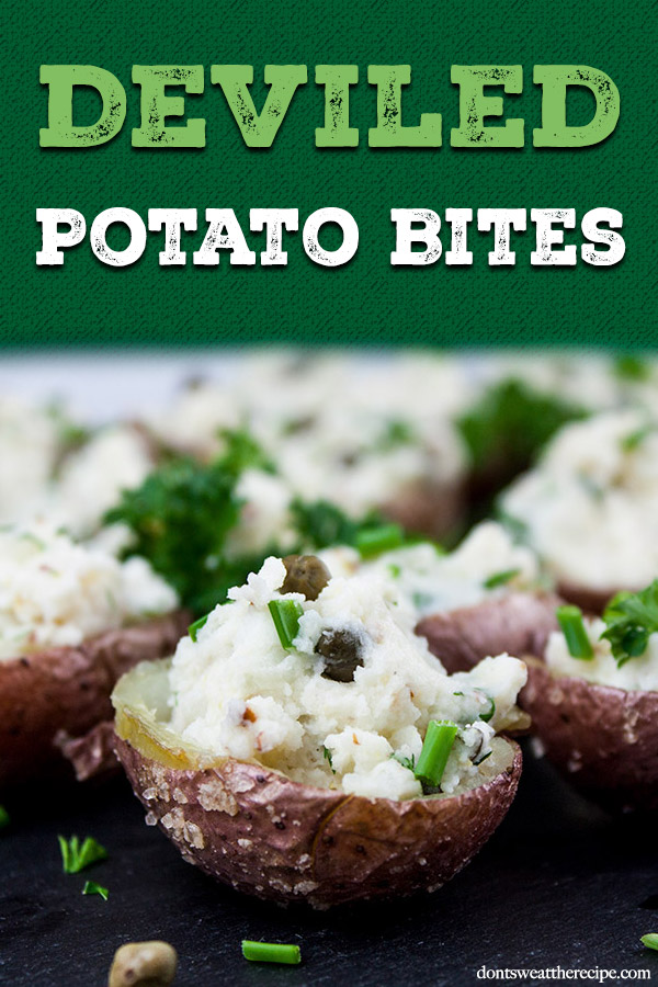 Deviled Potato Bites - Don't Sweat The Recipe