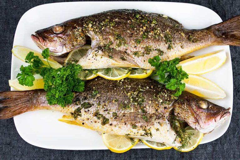 Baked Whole Red Snapper - Don't Sweat The Recipe