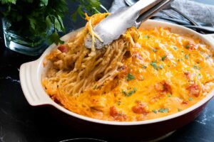 Easy Cheesy Chicken Spaghetti - Don't Sweat The Recipe