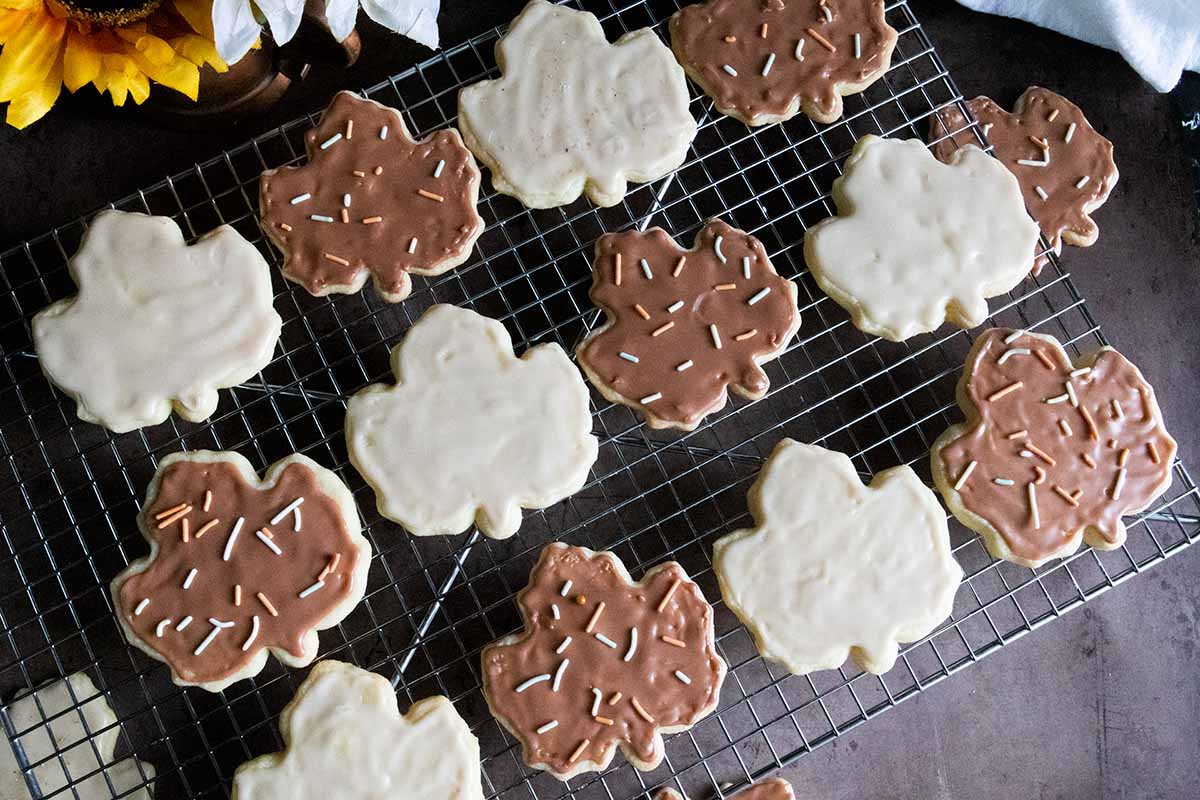 Maple Glazed Shortbread Cookies Recipe - Don't Sweat The Recipe