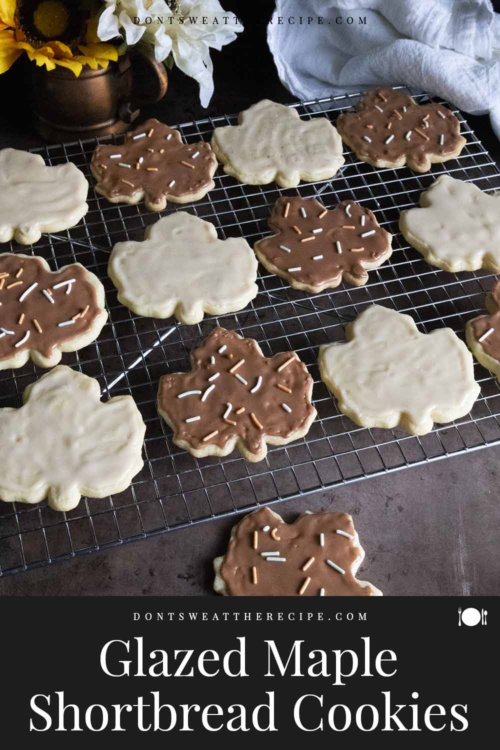 Maple Glazed Shortbread Cookies Recipe - Don't Sweat The Recipe