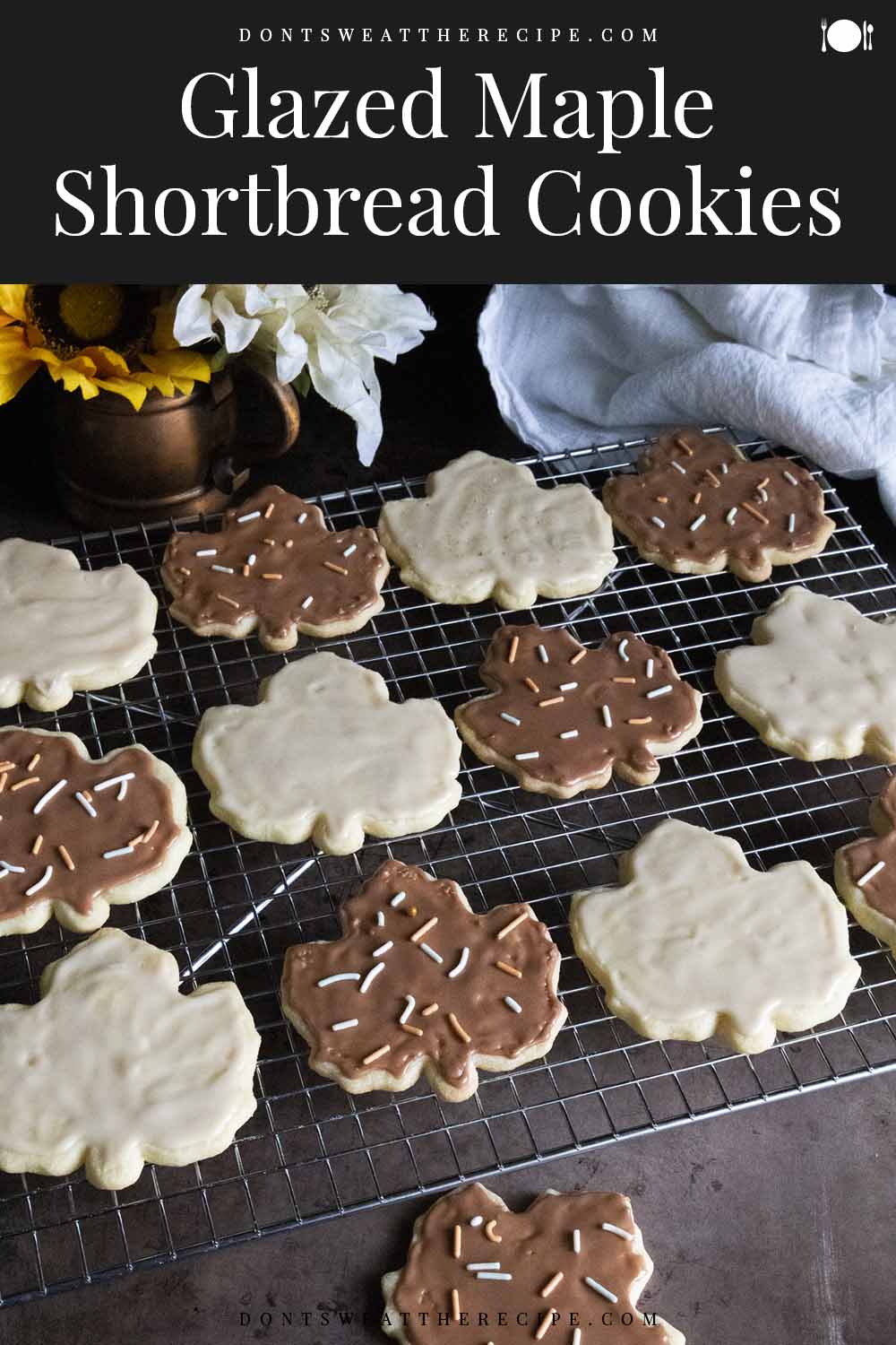 Maple Glazed Shortbread Cookies Recipe - Don't Sweat The Recipe