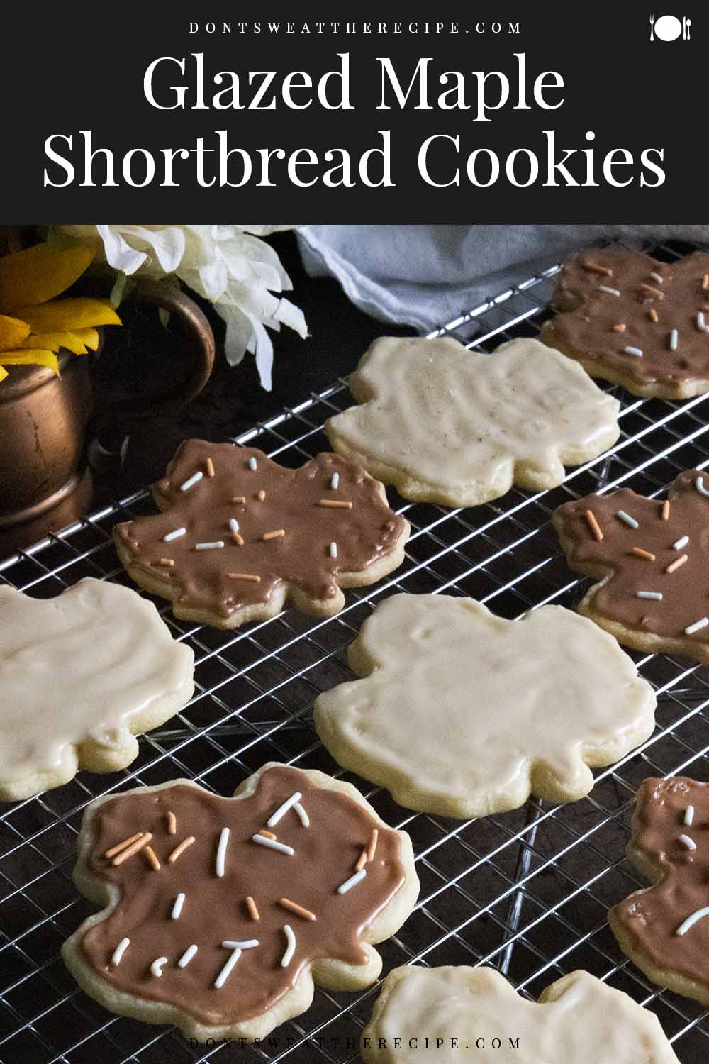 Maple Glazed Shortbread Cookies Recipe - Don't Sweat The Recipe