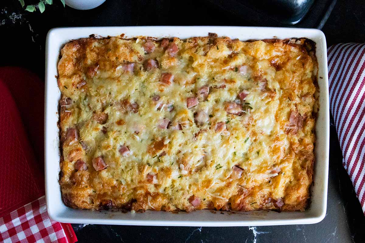 Ham and Cheese Strata - Don't Sweat The Recipe