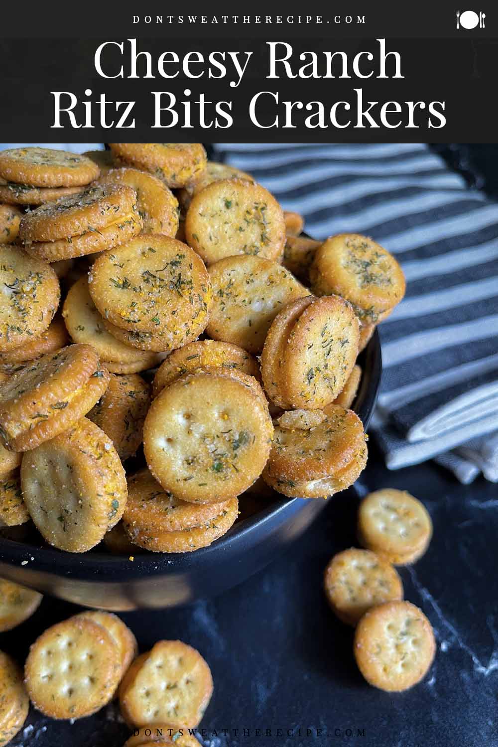 Cheesy Ranch Ritz Bits Crackers - Don't Sweat The Recipe