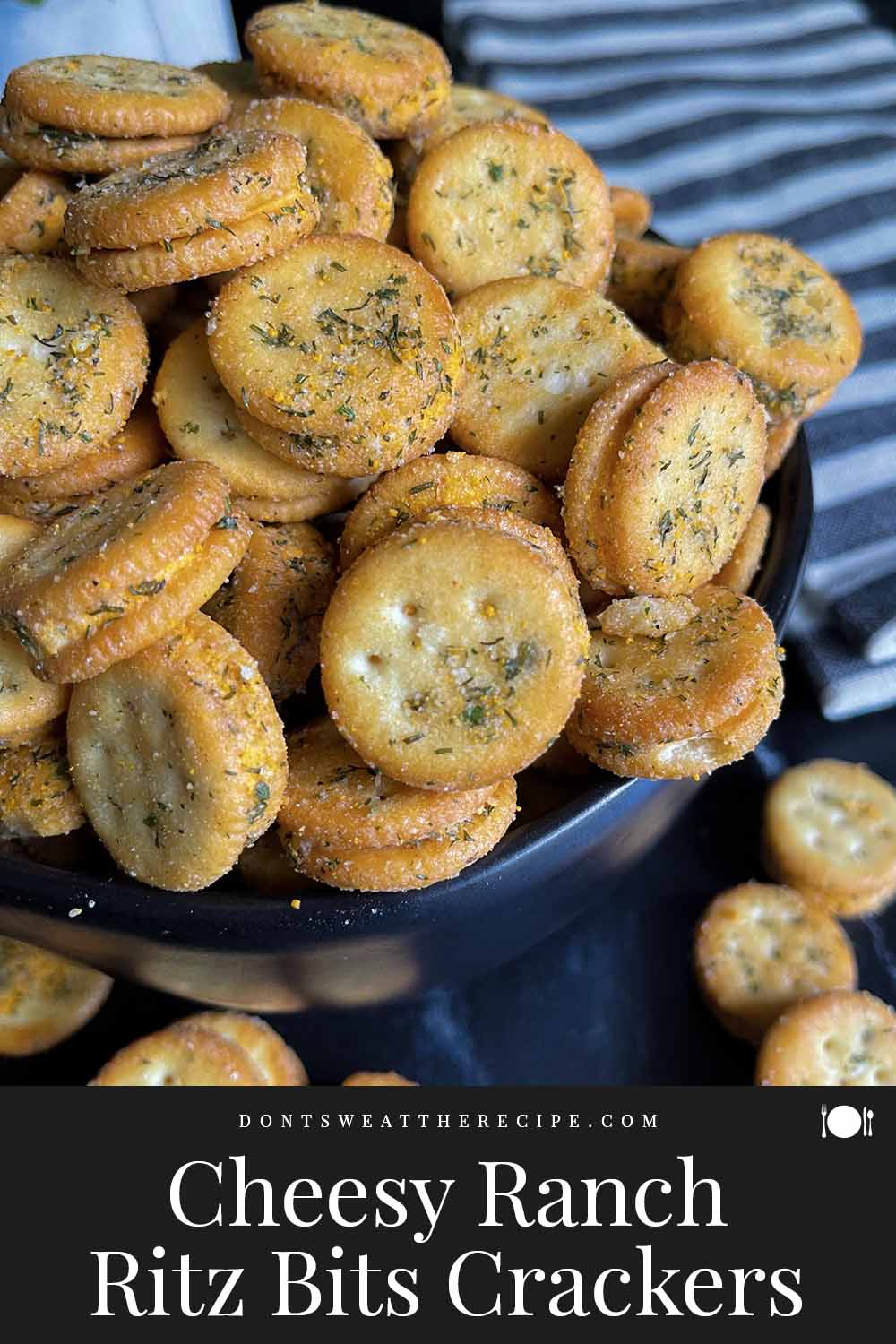 Cheesy Ranch Ritz Bits Crackers - Don't Sweat The Recipe