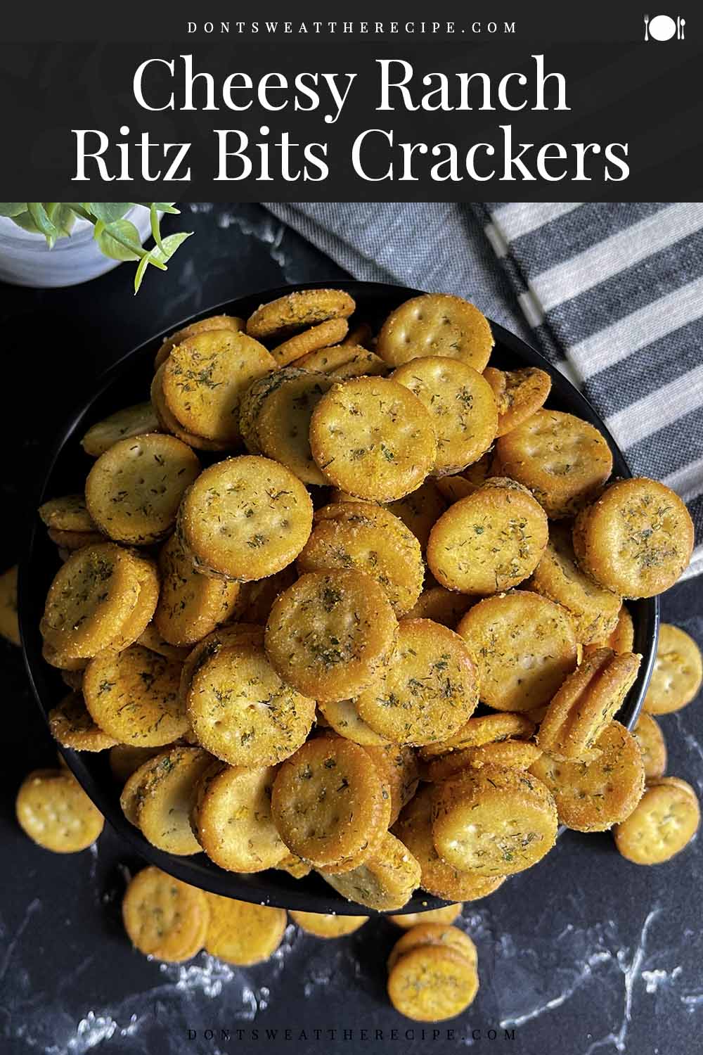 Cheesy Ranch Ritz Bits Crackers - Don't Sweat The Recipe