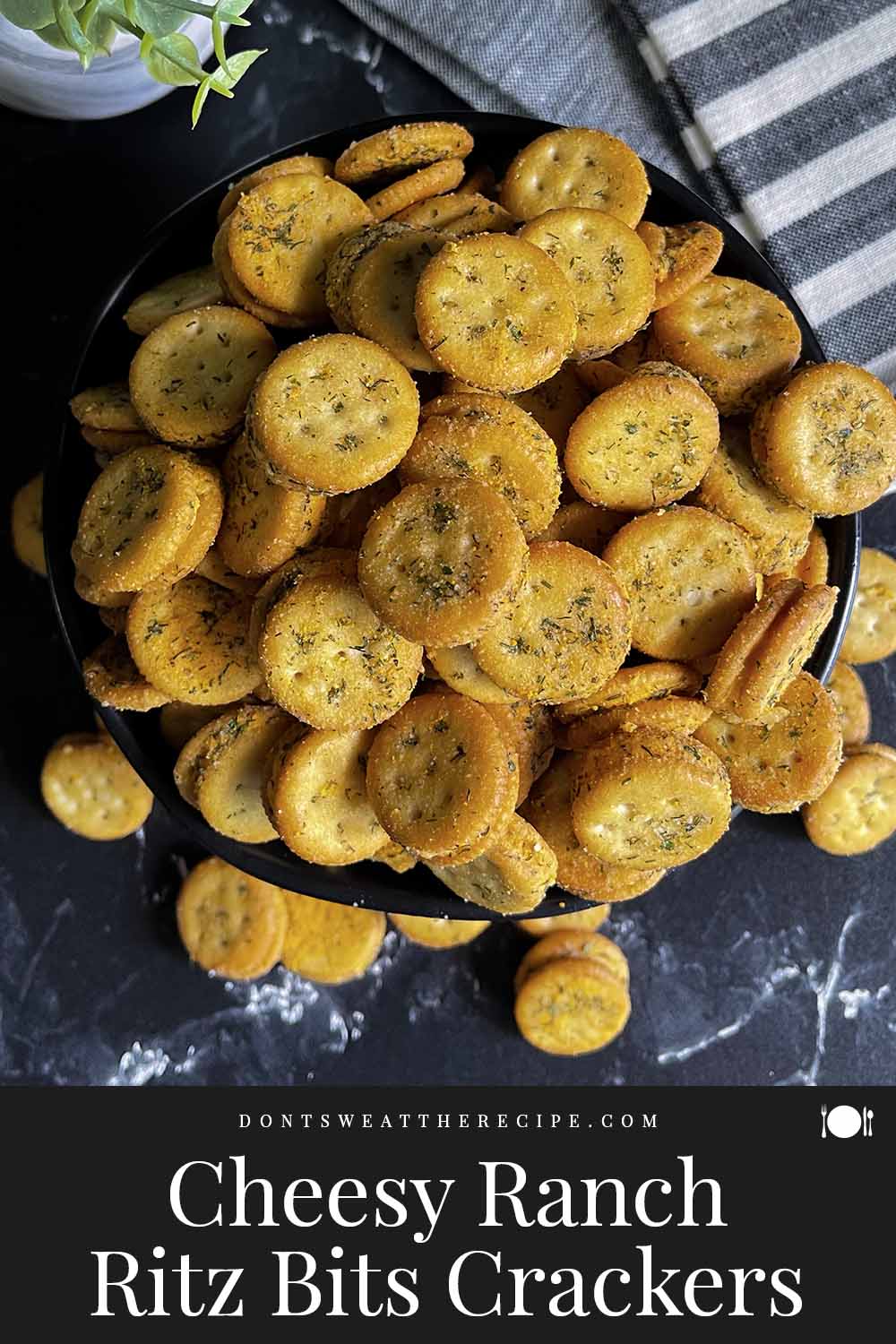 Cheesy Ranch Ritz Bits Crackers - Don't Sweat The Recipe