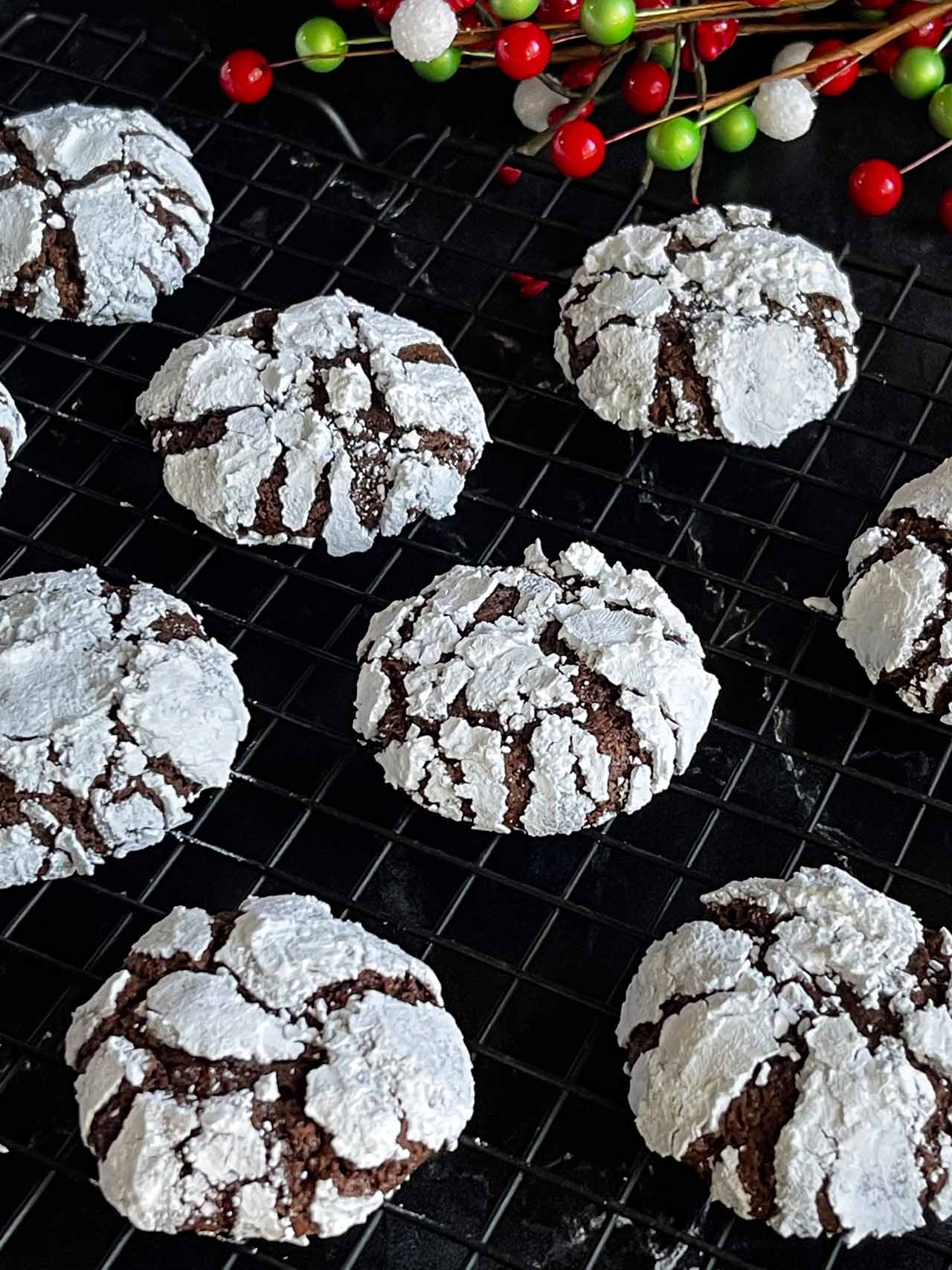 Easy Chocolate Crinkle Cookies (Fudgy and Chewy) - Don't Sweat The Recipe