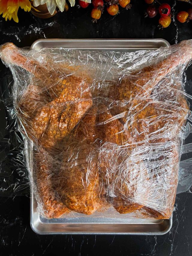 Dry Brined Spatchcock Turkey - Don't Sweat The Recipe