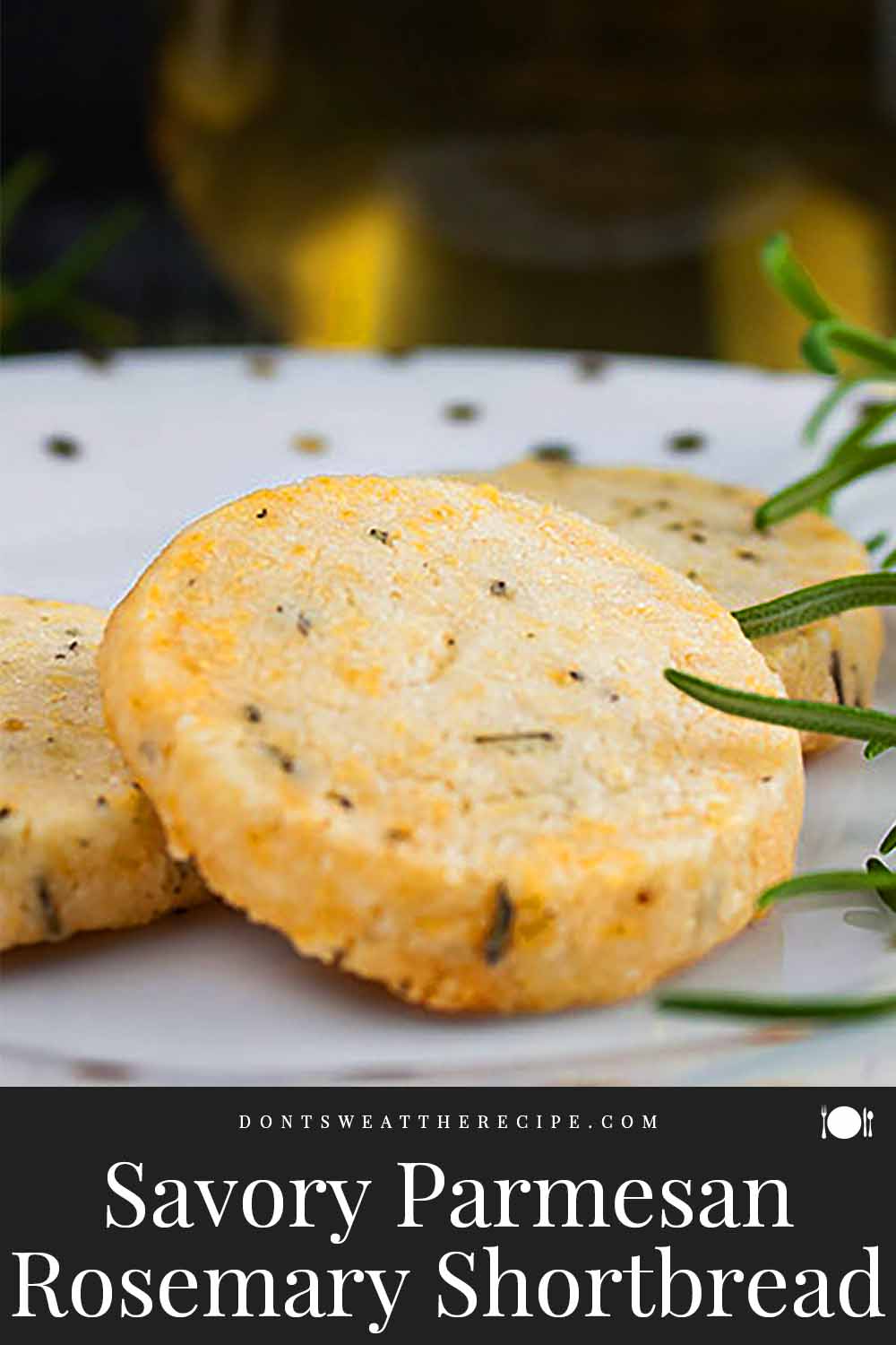 Savory Parmesan Rosemary Shortbread - Don't Sweat The Recipe