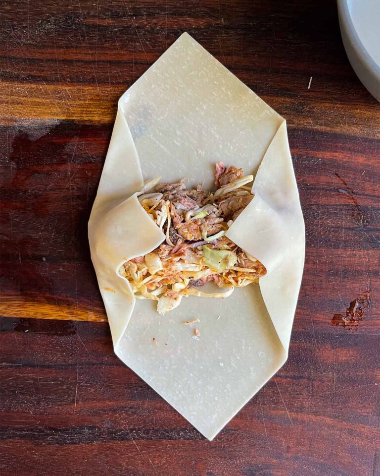 Redneck Egg Rolls (Pulled Pork Egg Rolls) - Don't Sweat The Recipe