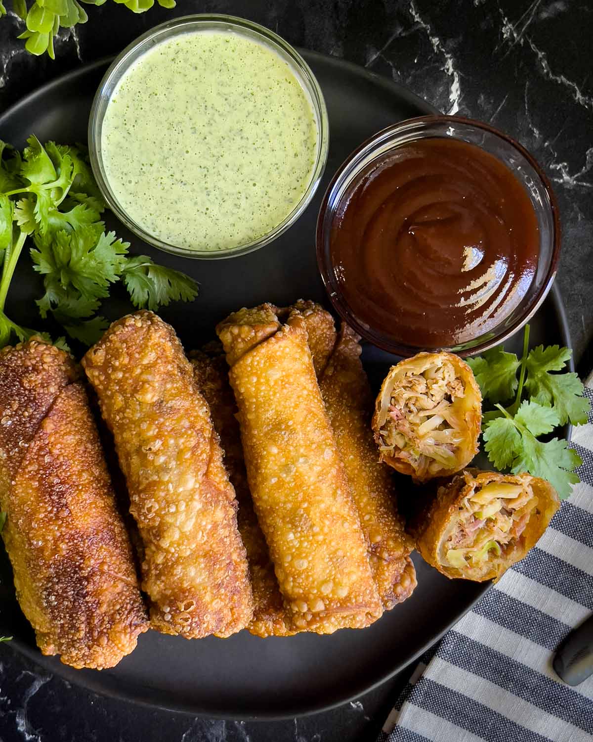 Redneck Egg Rolls (Pulled Pork Egg Rolls) - Don't Sweat The Recipe