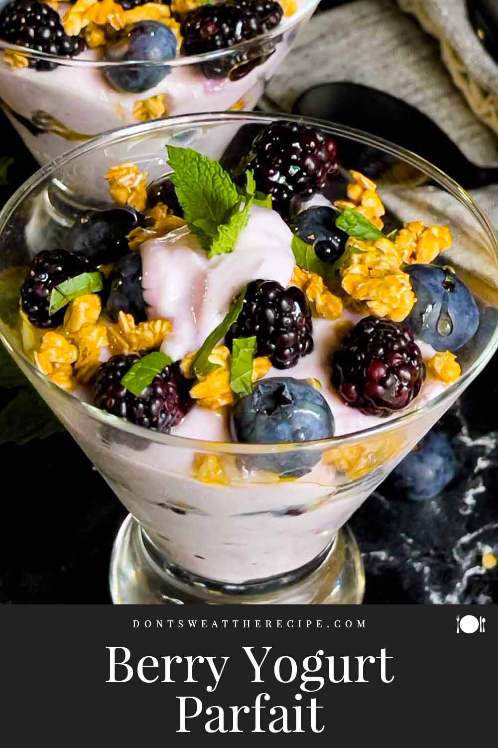 Berry Yogurt Parfait - Don't Sweat The Recipe