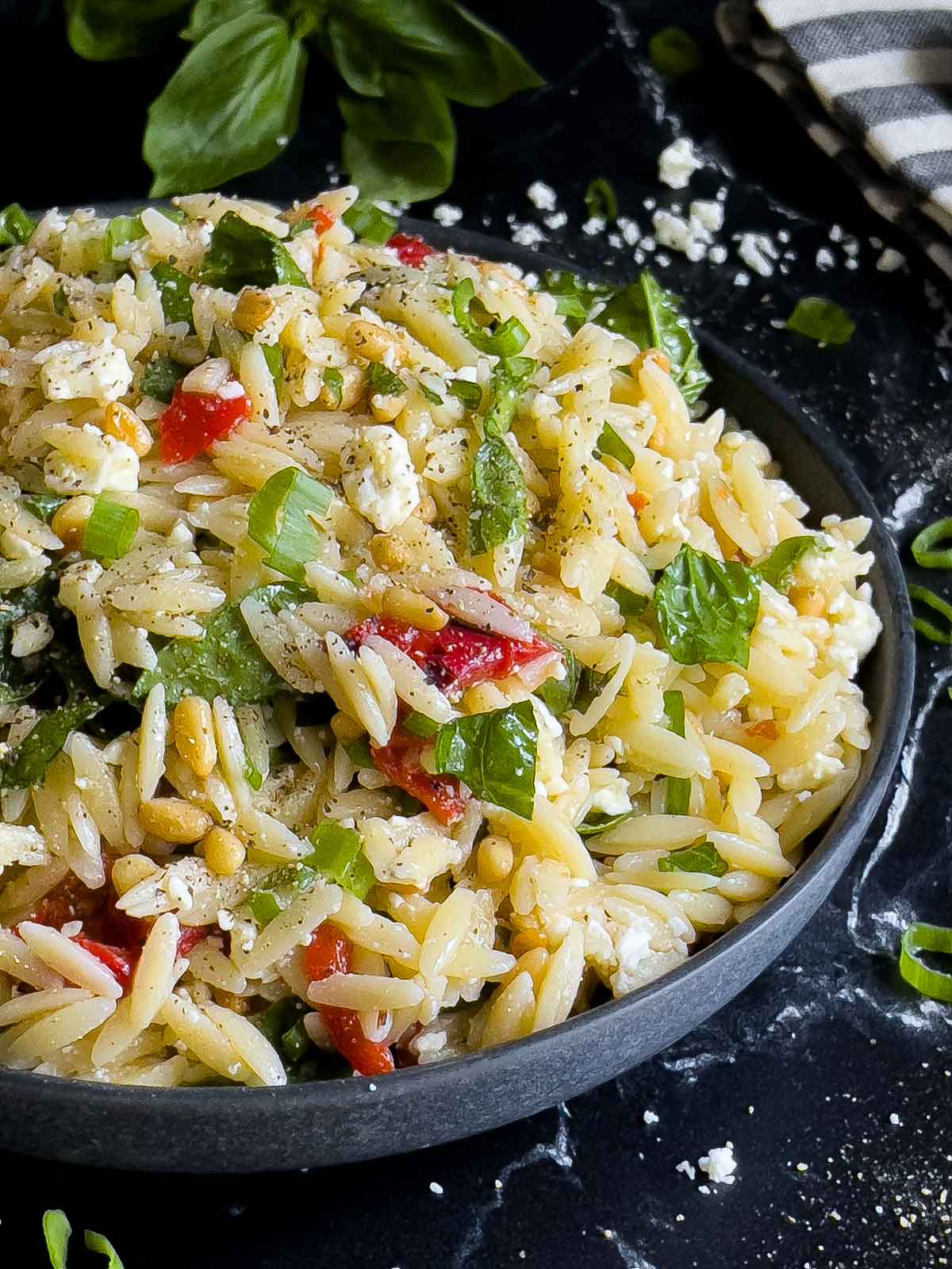 Spinach and Feta Orzo Salad - Don't Sweat The Recipe