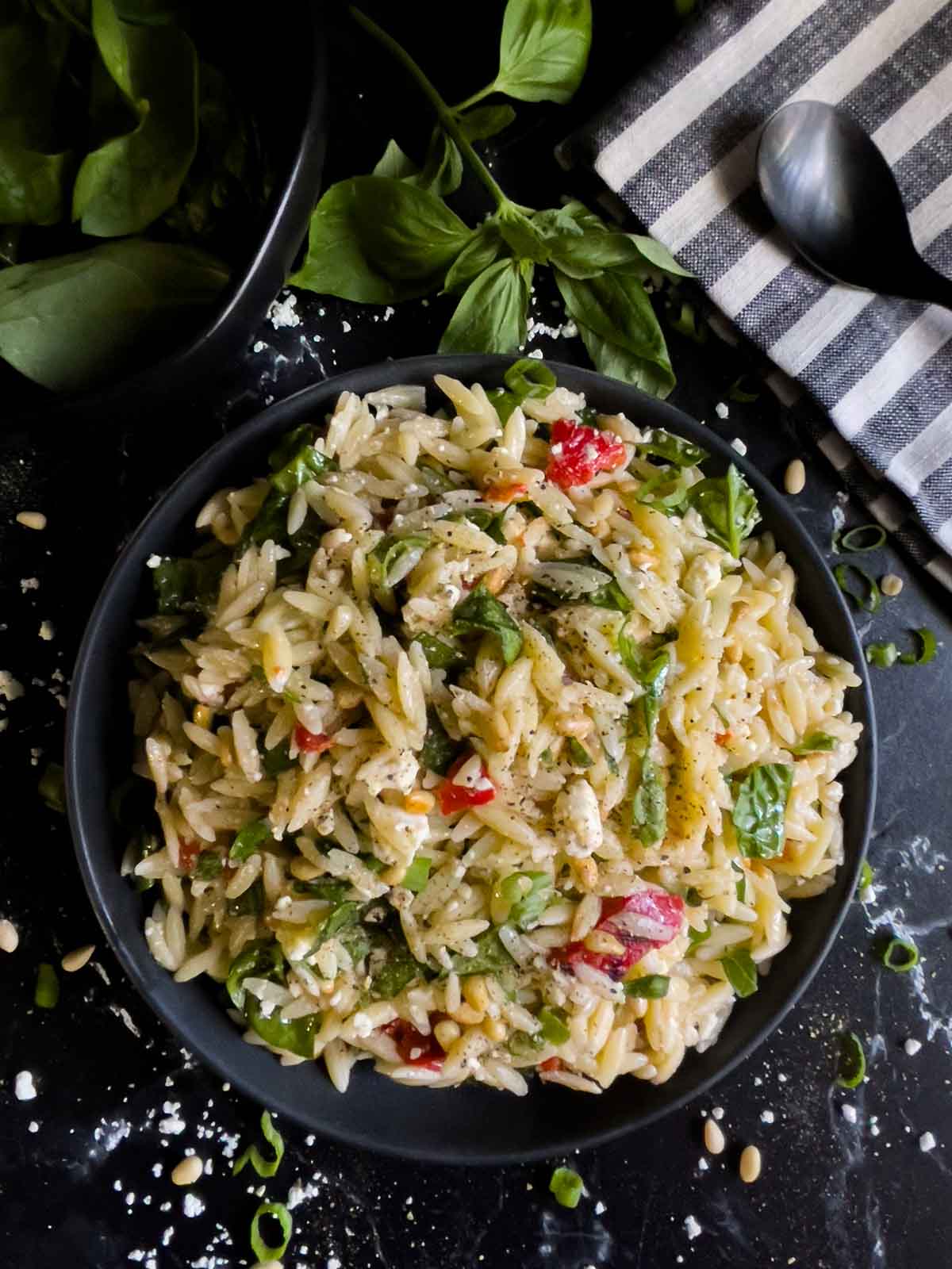 Spinach and Feta Orzo Salad - Don't Sweat The Recipe