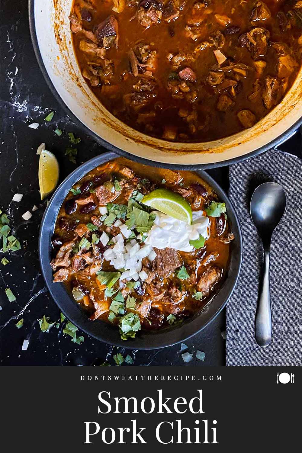 Smoked Pork Chili - Don't Sweat The Recipe