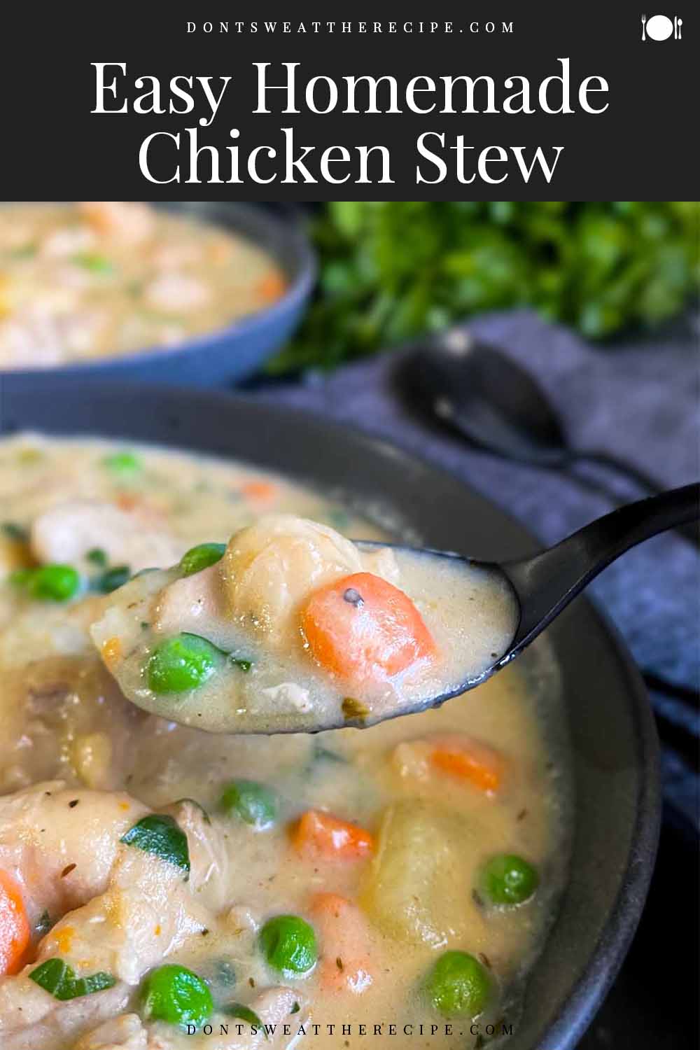 Easy Creamy One Pot Chicken Stew - Don't Sweat The Recipe