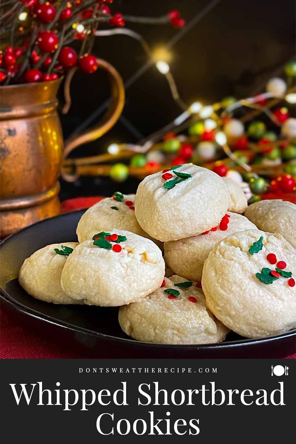 Whipped Shortbread Cookies - Don't Sweat The Recipe