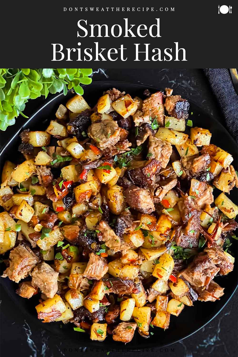 Smoked Brisket Hash - Don't Sweat The Recipe
