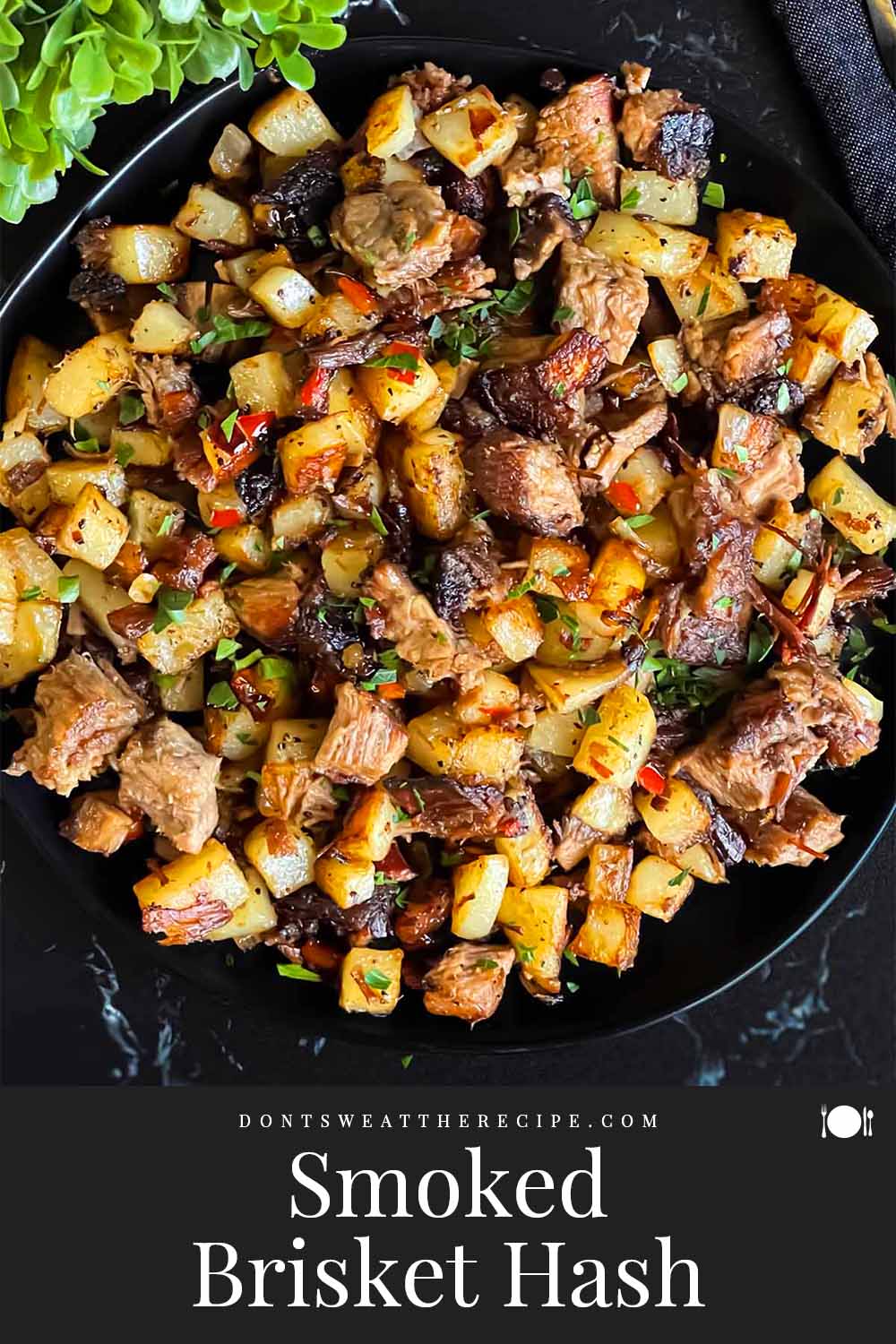 Smoked Brisket Hash - Don't Sweat The Recipe