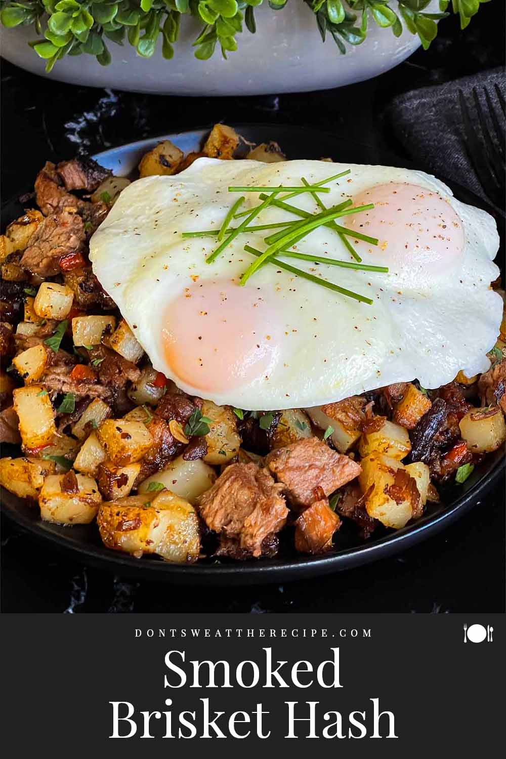 Smoked Brisket Hash - Don't Sweat The Recipe