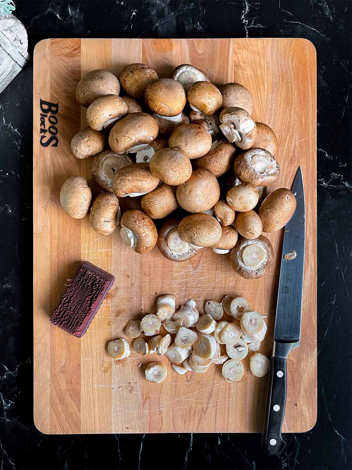 Garlic Butter Roasted Mushrooms - Don't Sweat The Recipe