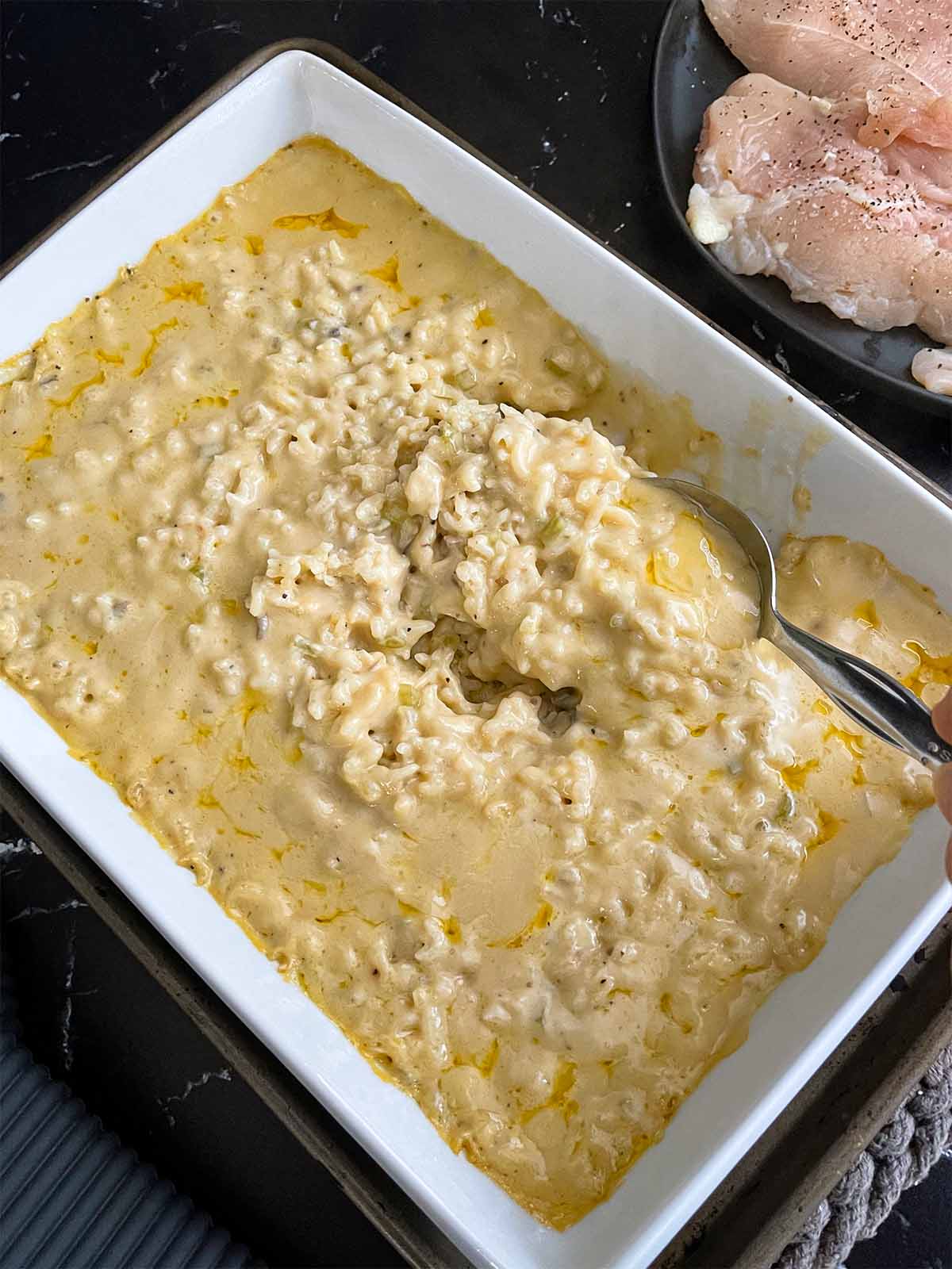 Chicken and Rice Casserole - Don't Sweat The Recipe