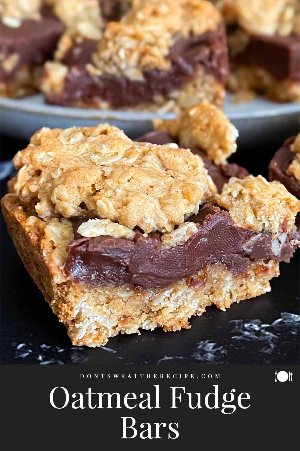 Oatmeal Fudge Bars - Don't Sweat The Recipe