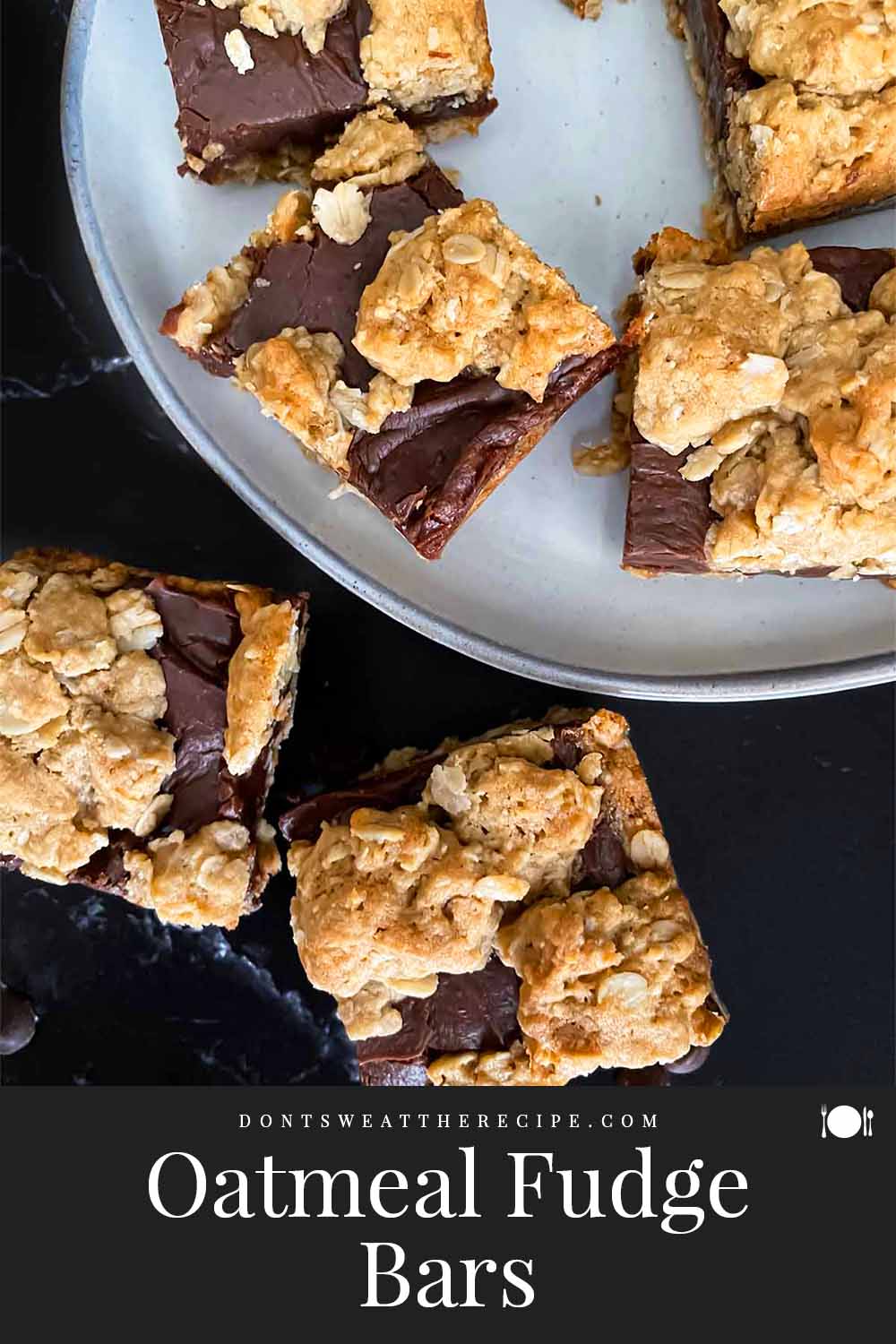 Oatmeal Fudge Bars - Don't Sweat The Recipe