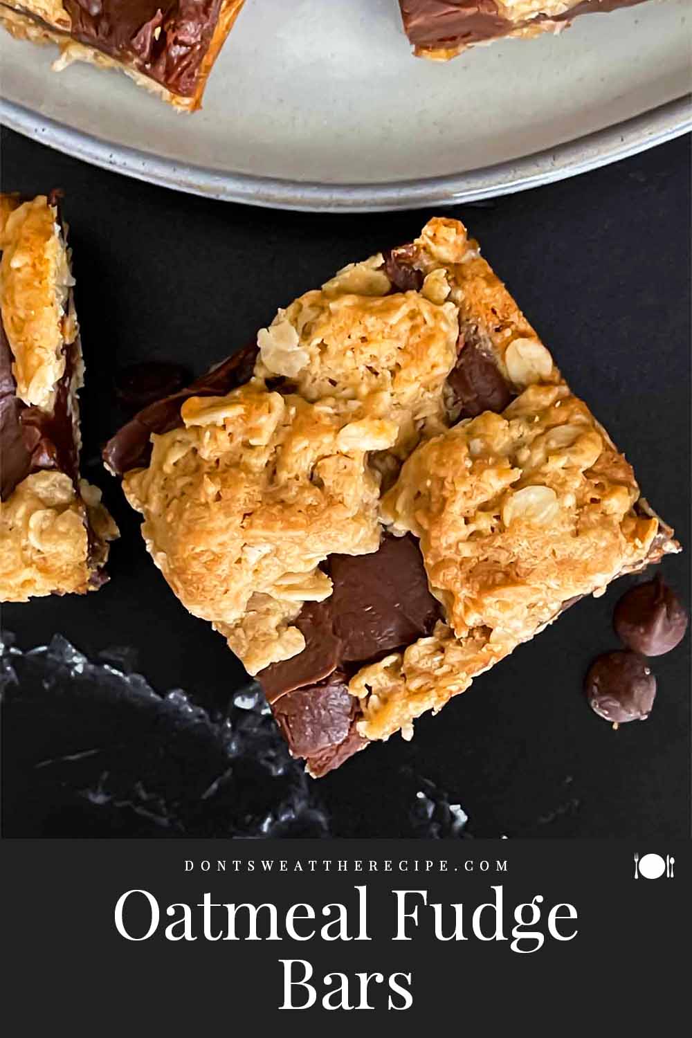 Oatmeal Fudge Bars - Don't Sweat The Recipe