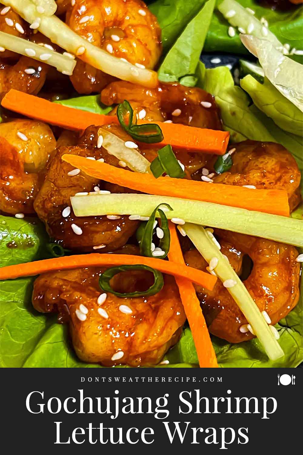 Gochujang Shrimp Lettuce Wraps - Don't Sweat The Recipe