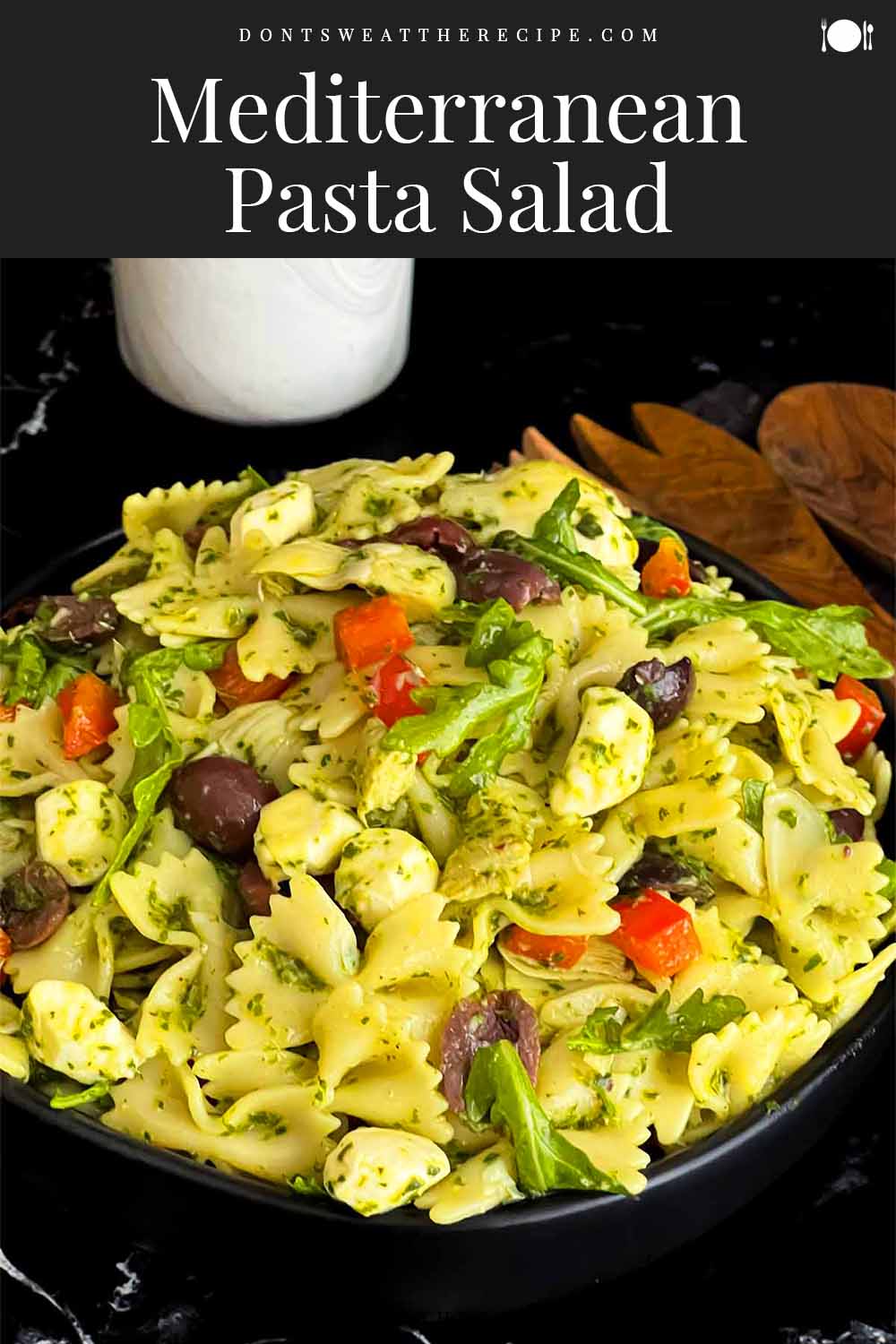 Mediterranean Pasta Salad with Fresh Herb Vinaigrette - Don't Sweat The ...