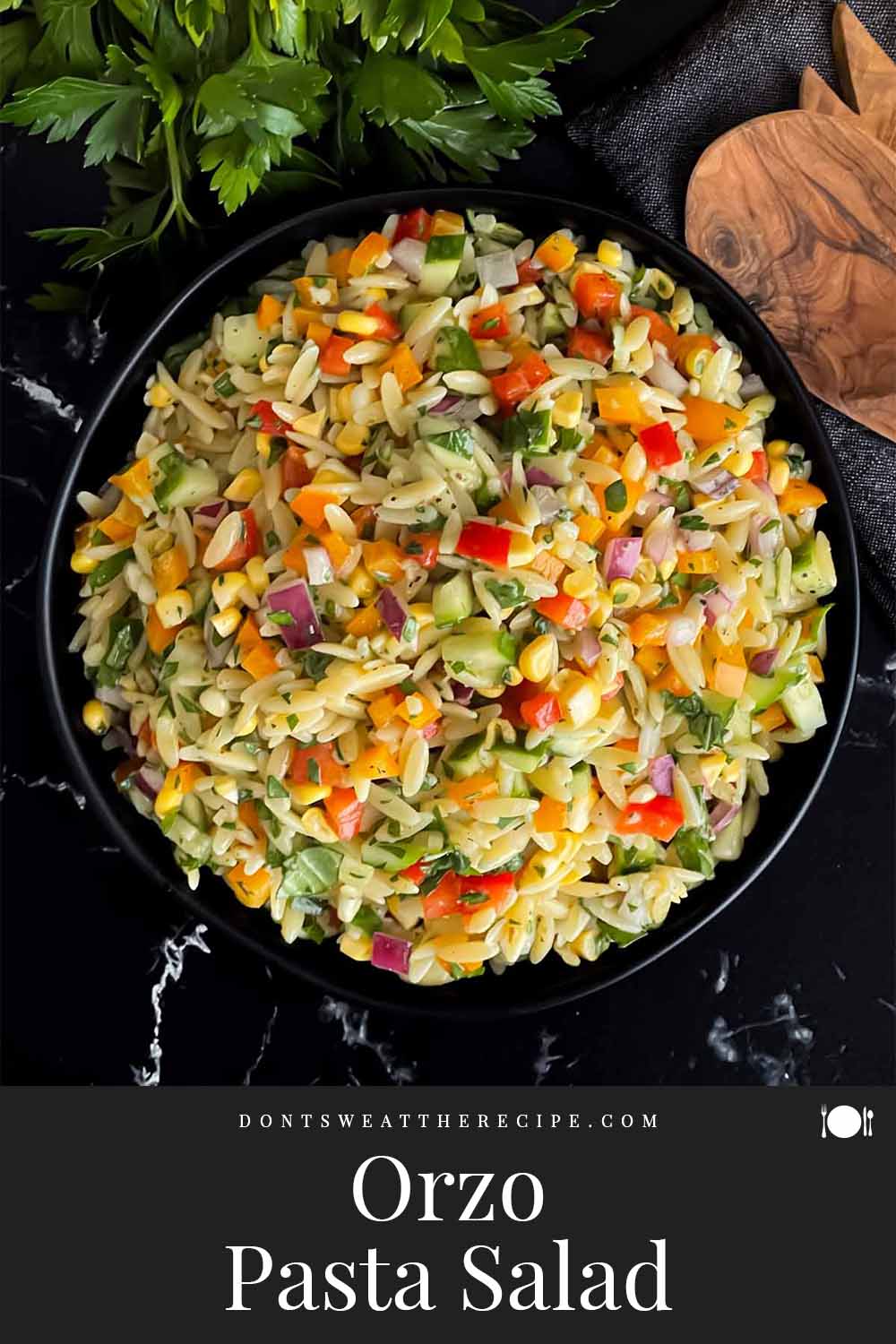 Orzo Pasta Salad - Don't Sweat The Recipe