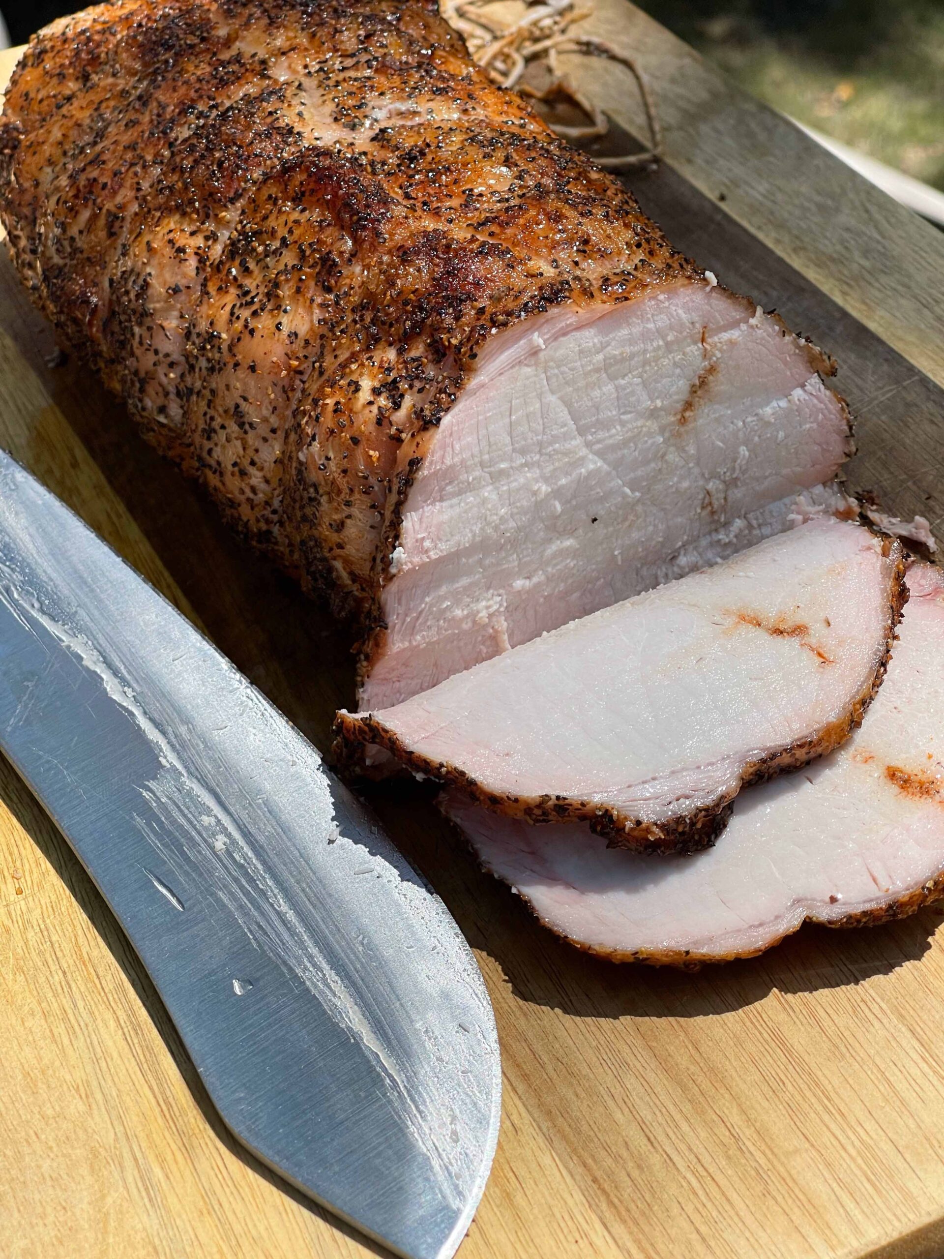 Texas Style Smoked Pork Loin - Don't Sweat The Recipe