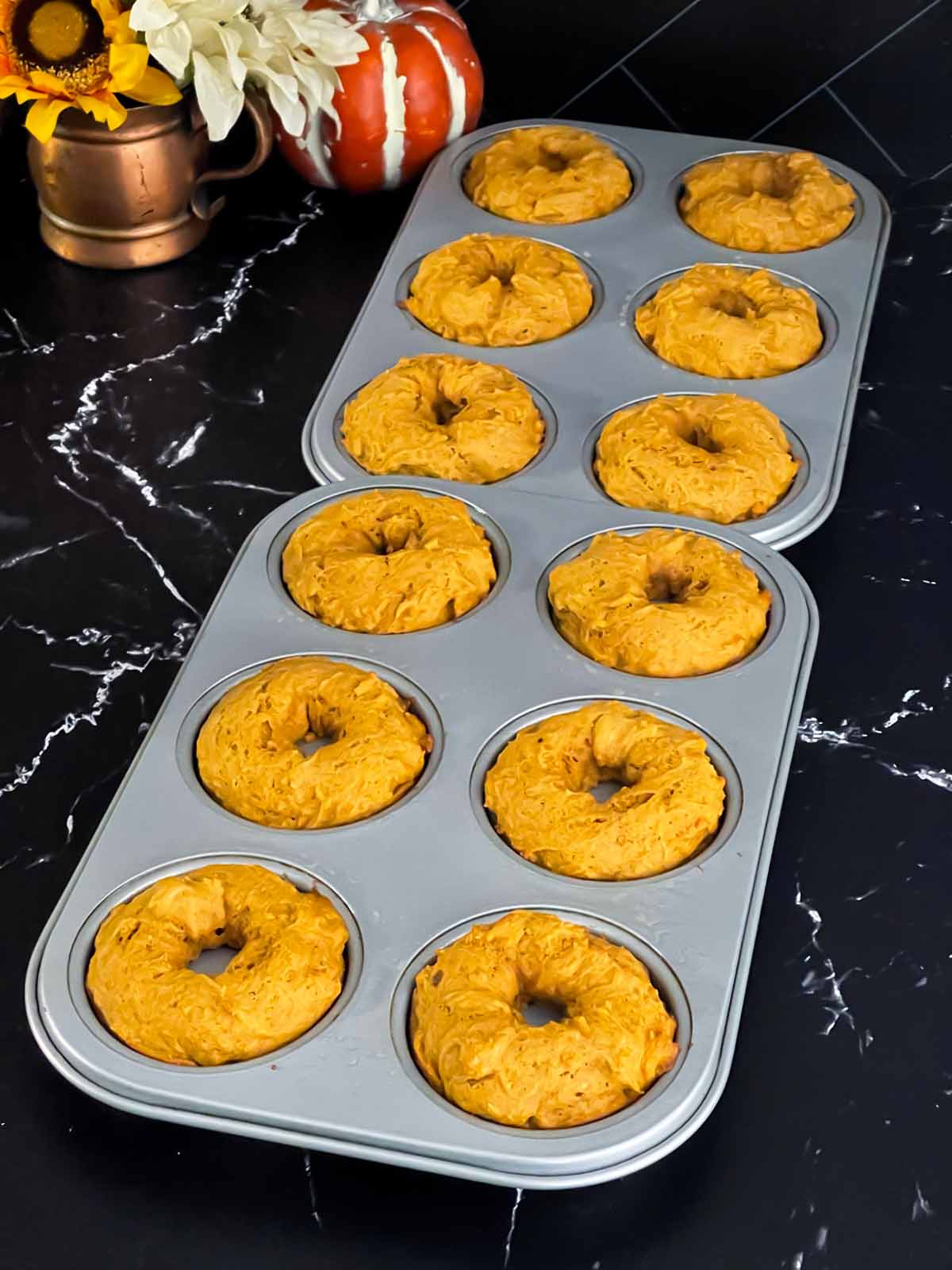Baked Pumpkin Donuts - Don't Sweat The Recipe