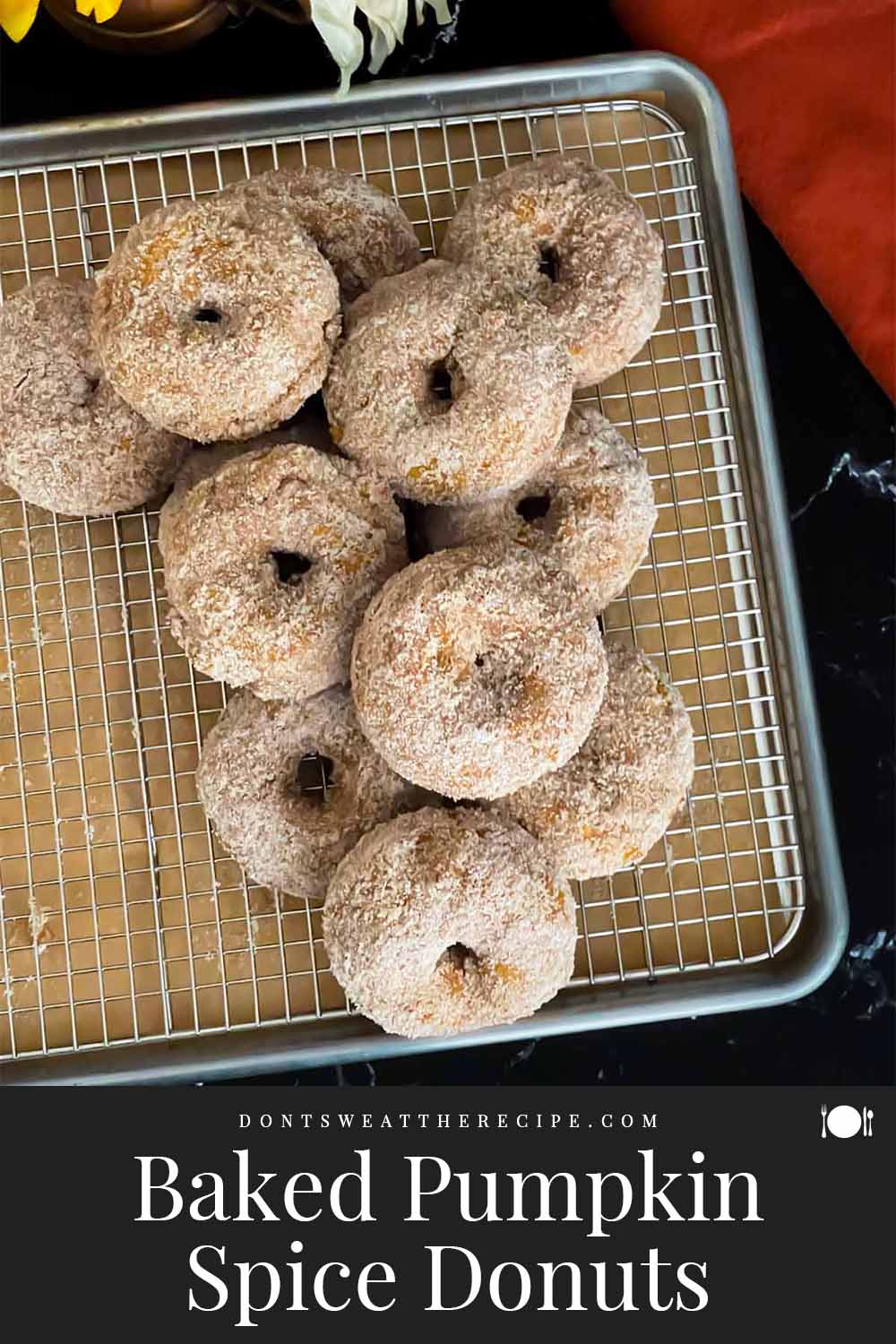 Baked Pumpkin Donuts - Don't Sweat The Recipe
