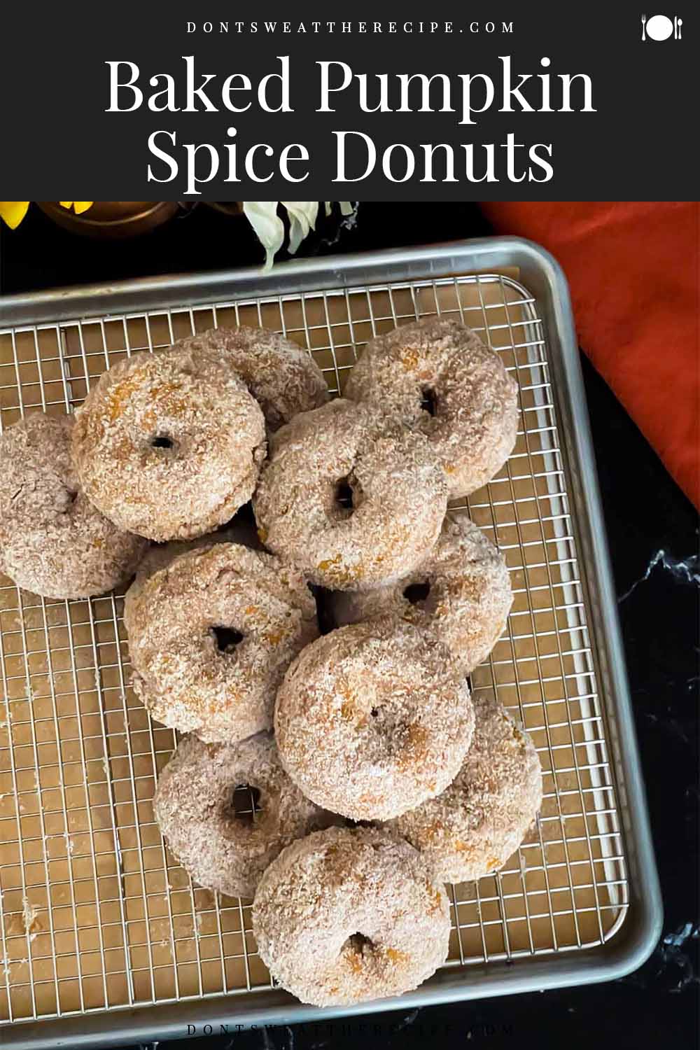 Baked Pumpkin Donuts - Don't Sweat The Recipe