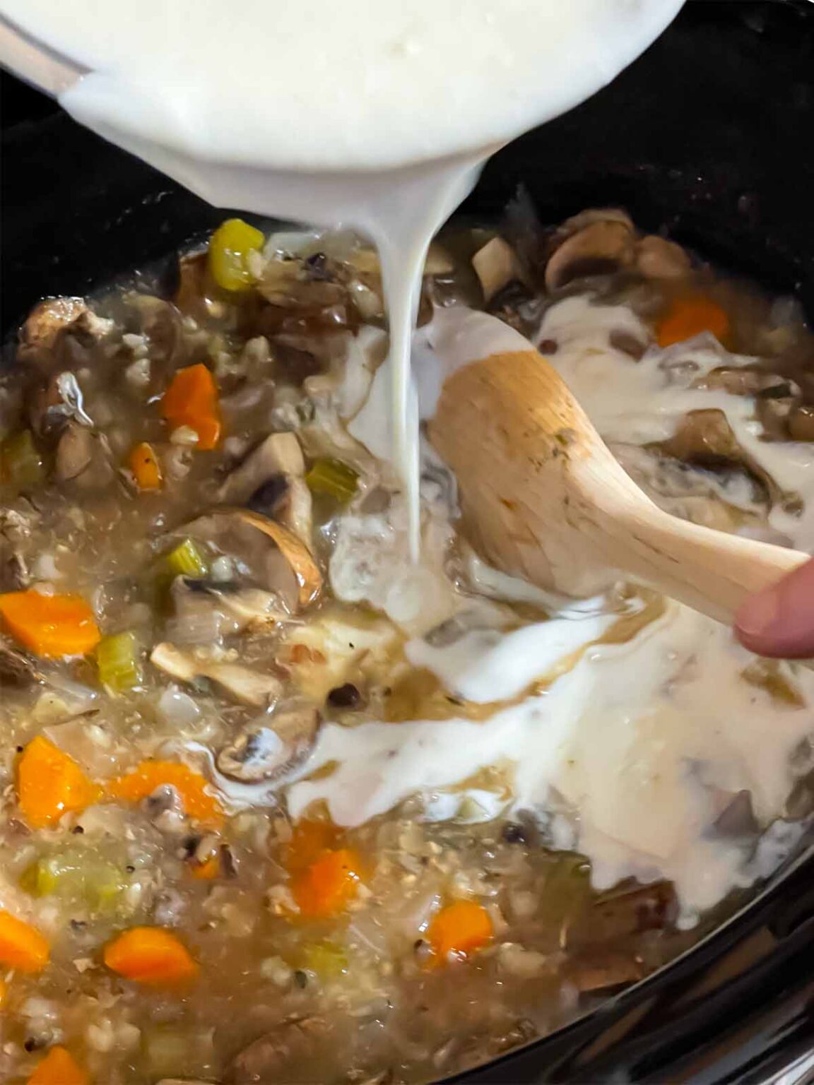 Slow Cooker Chicken and Wild Rice Soup - Don't Sweat The Recipe