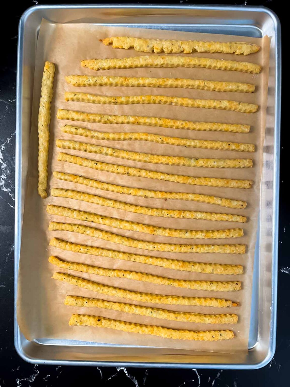 Cheddar Cheese and Herb Straws - Don't Sweat The Recipe