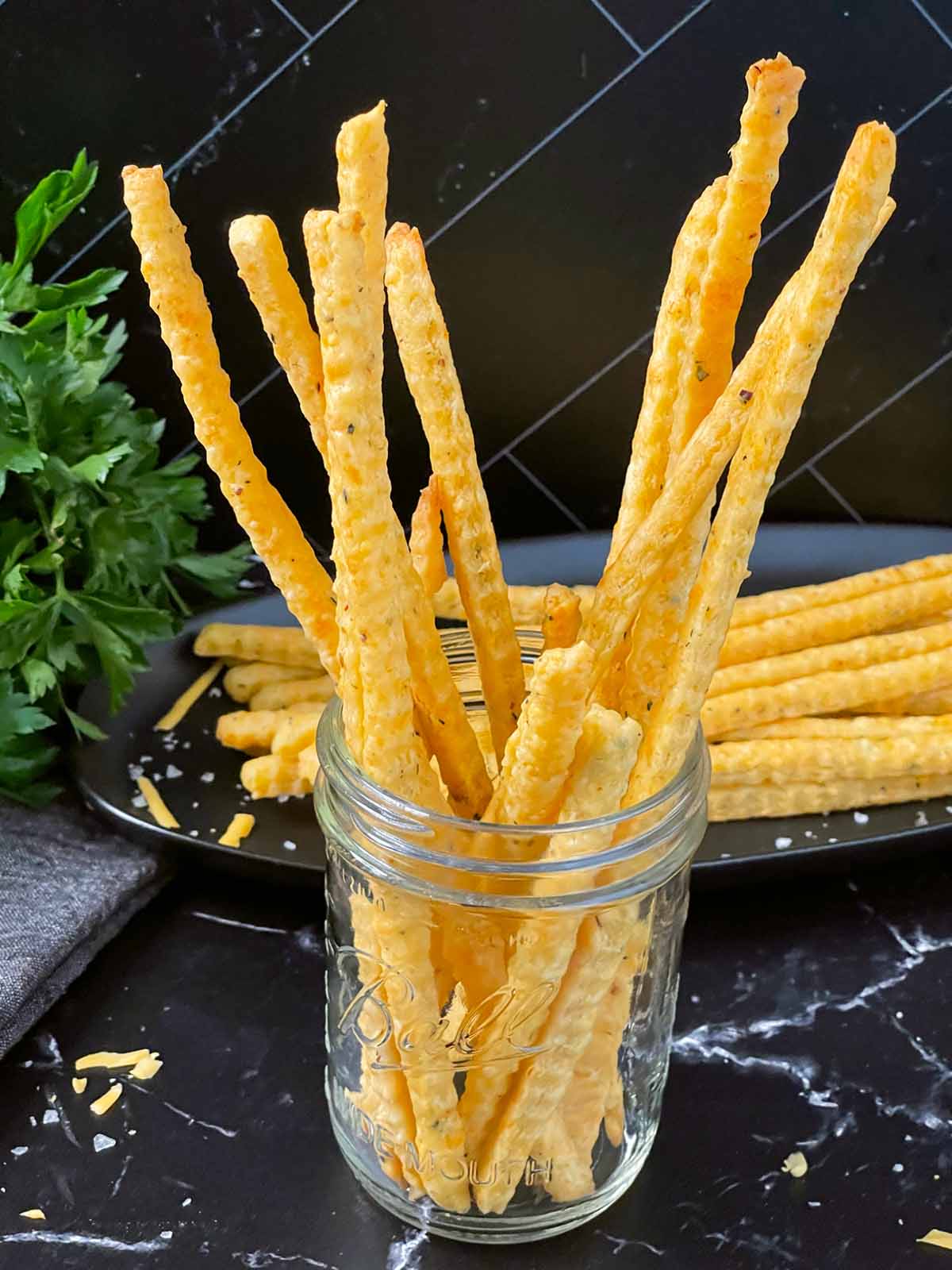 Cheddar Cheese and Herb Straws - Don't Sweat The Recipe
