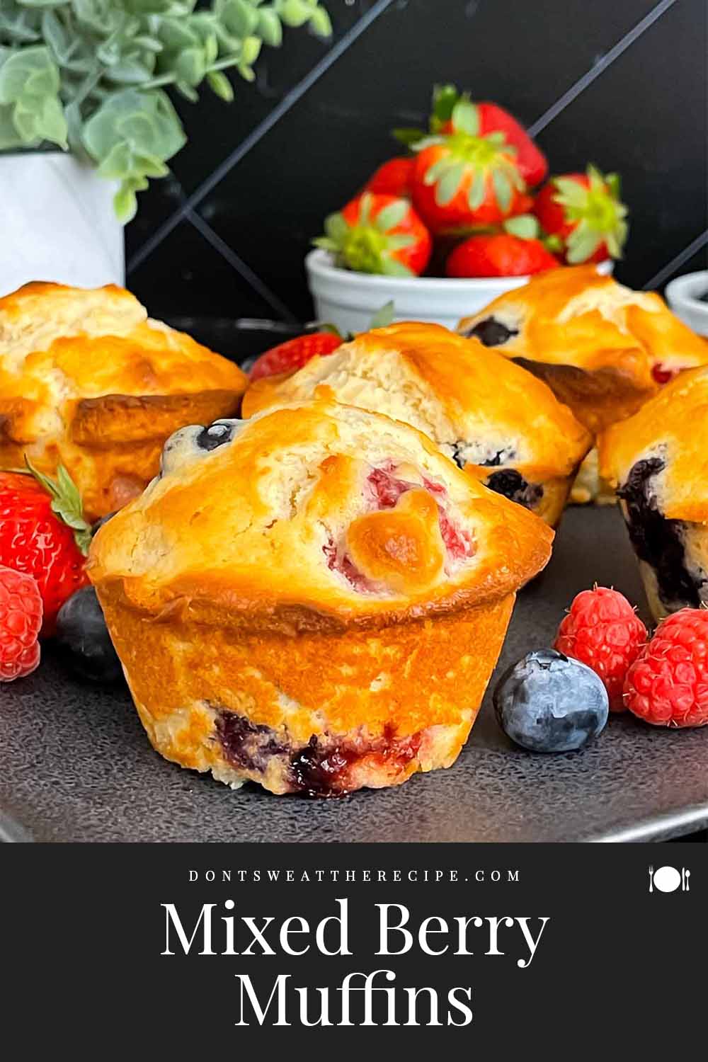 Mixed Berry Muffins - Don't Sweat The Recipe