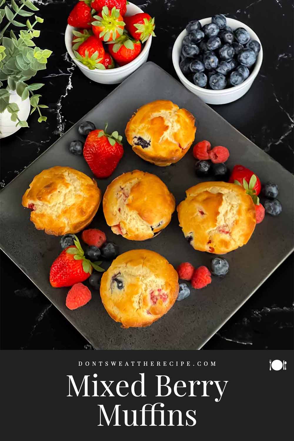 Mixed Berry Muffins - Don't Sweat The Recipe