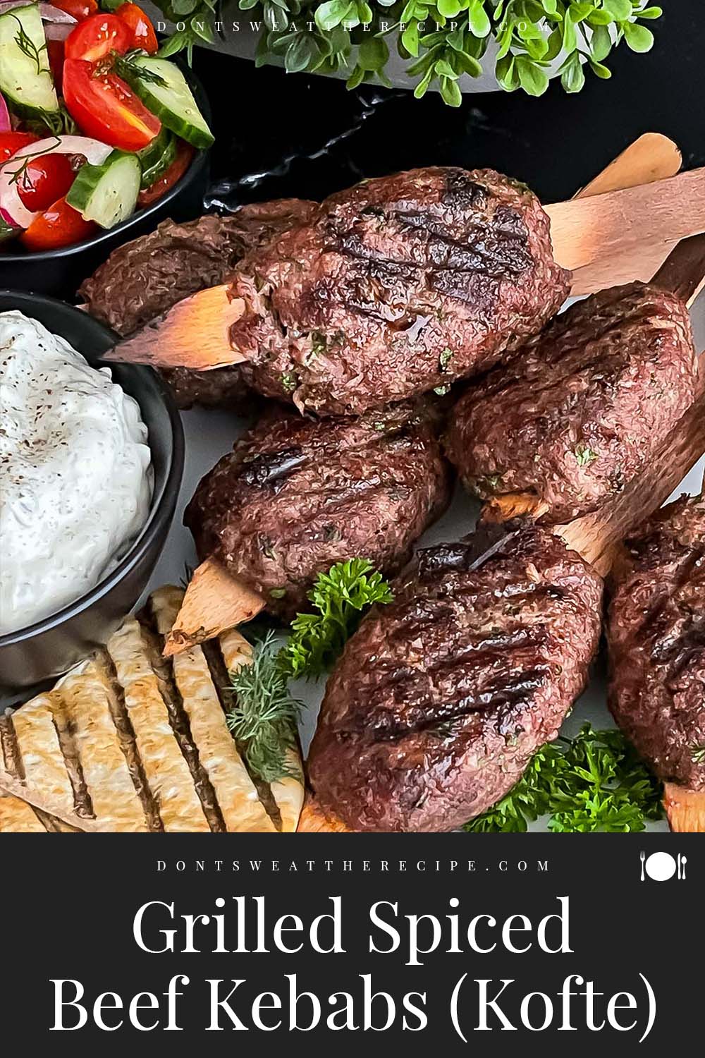 Grilled Spiced Beef Kebabs (Kofta) - Don't Sweat The Recipe