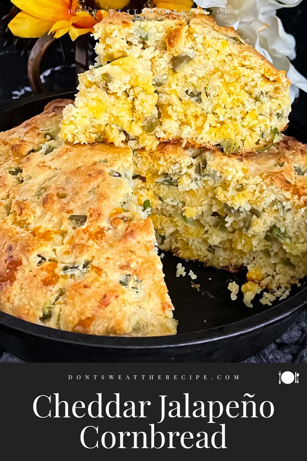 Cheddar Jalapeño Cornbread - Don't Sweat The Recipe