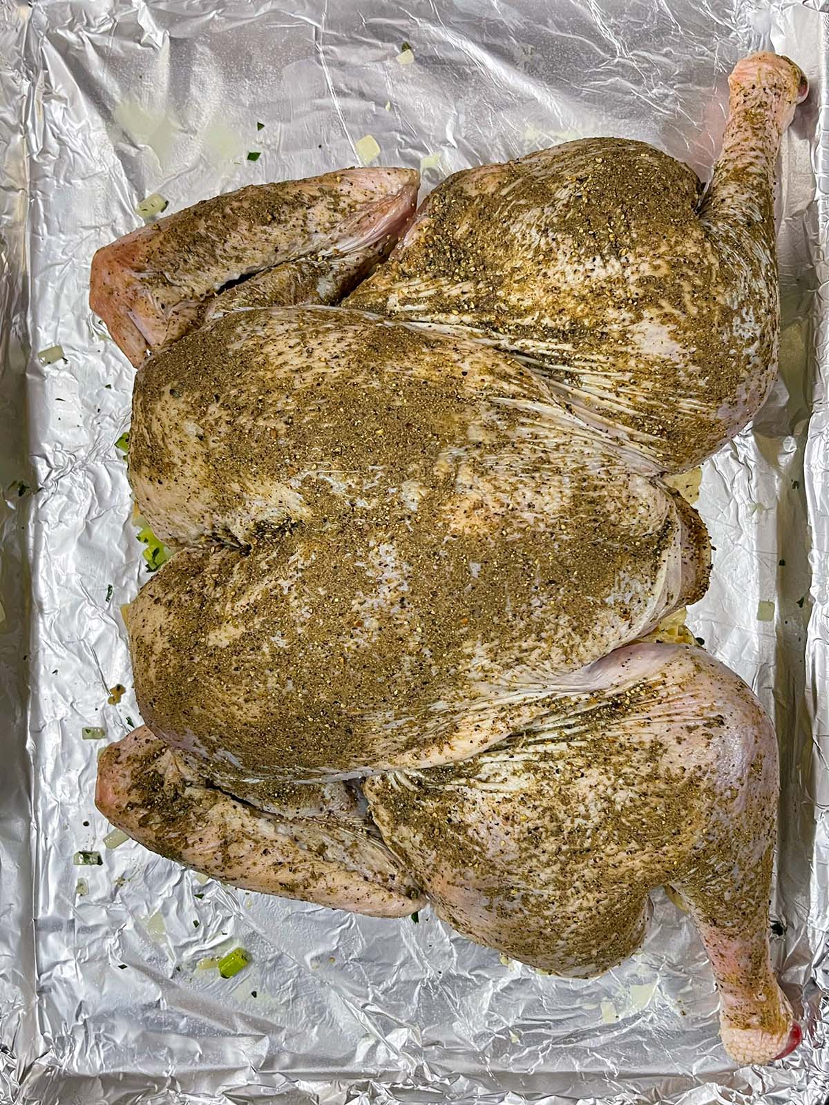 Spatchcock Turkey And Stuffing - Don't Sweat The Recipe