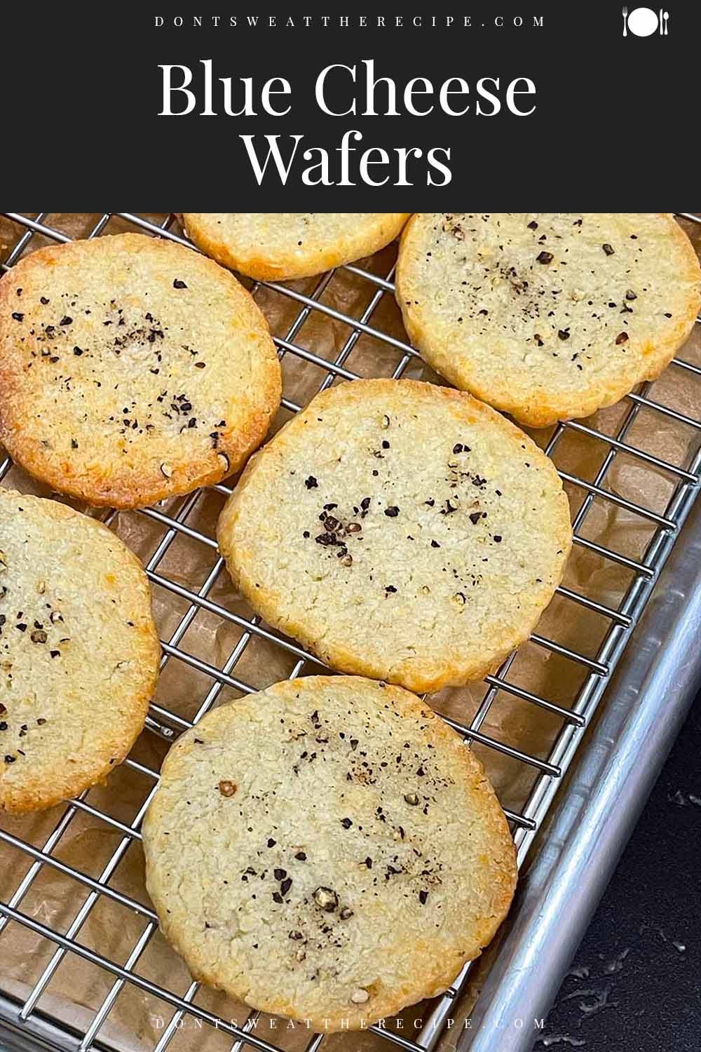 Blue Cheese Wafers - Don't Sweat The Recipe